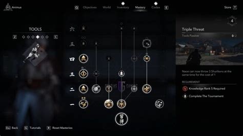 Assassins Creed Shadows Naoe Tools Skill Tree Mastery Guide Knowledge Level Passive And