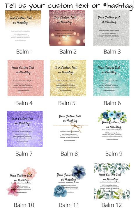 Custom Lip Balm Personalized Lip Balm Organic Lip Balm Etsy