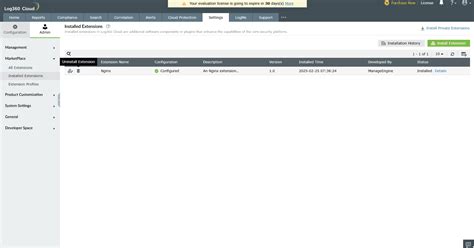 Installing Extensions Log360 Cloud