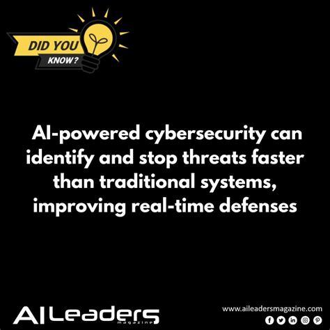 Ai Leaders Magazine On Linkedin Aicybersecurity Techinnovation Digitaldefense