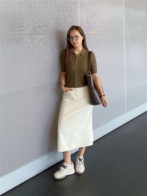 ดูไอเดียสไตล์การแต่งตัวสำหรับ「เสื้อกล้าม ผ้าลายนูน Ribbed 、กระโปรง ผ้าเดนิม ทิ้งตัว ทรงแคบ