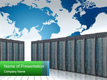 Optimizing Your Server Room For Better Efficiency And Security PowerPoint Template Backgrounds