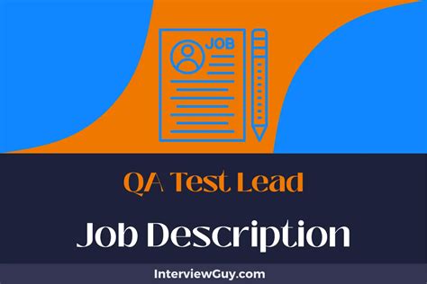 qa test lead job description [updated for 2025]