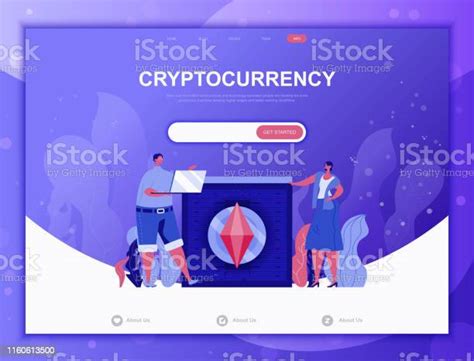 웹 사이트 및 모바일 앱 개발을위한 암호 화폐 교환 평면 개념 벡터 일러스트 템플릿 플랫 방문 페이지 템플릿입니다 암호화폐 마이닝에 대한 스톡 벡터 아트 및 기타 이미지