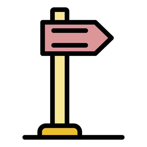 Museum Sign Board Icon Color Outline Vector 15066768 Vector Art At Vecteezy
