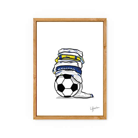 Lufc Shirts Leeds United Fc Art Print Luke Horton Luke Horton Art