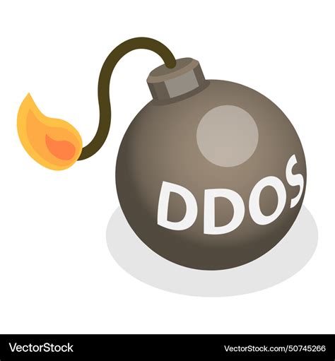 D Isometric Flat Set Of Hacker Icons Item Vector Image