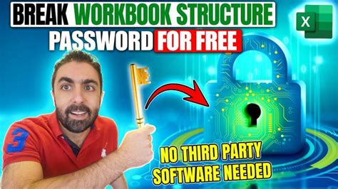 Break 🔓 Excel Workbook Structure Password For Free With No Third Party