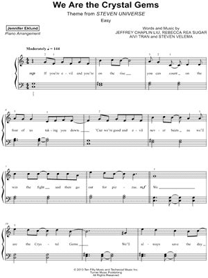 Steven Universe Theme Song Sheet Music 5 Arrangements Available Instantly Musicnotes