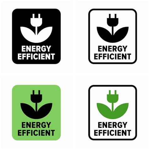 Premium Vector Energy Efficient Eco Power Symbol