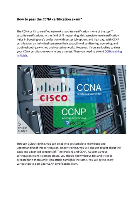 PPT How To Pass The CCNA Certification Exam PowerPoint Presentation Free Download ID