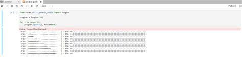 Keras Progress Bar New Line Every Iteration Broken From Notebook Lab Issue