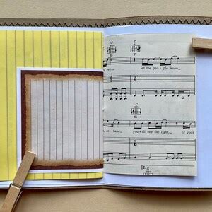 Stitched Naked Junk Journal With Upcycled Paper Bag Cover Handmade