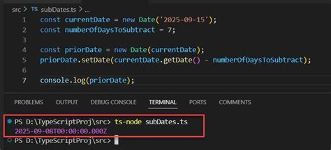 How To Subtract Dates In Typescript