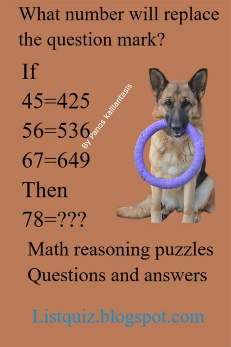 Math Reasoning Puzzles Puzzle
