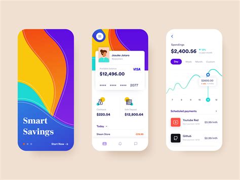 bank app concept by shirish shikhrakar on dribbble