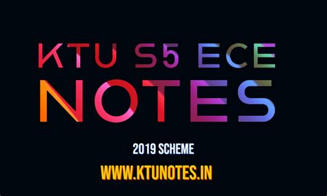 Ktu S5 Civil 2019 Scheme Notes