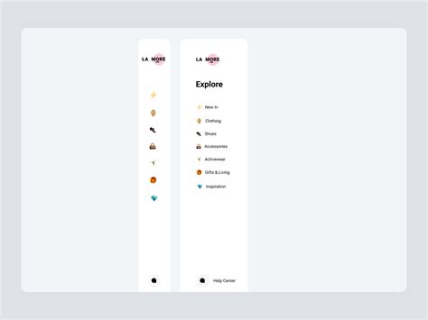 Dashboard Sidebar Navigation Figma And Adobe Xd Resources Ui Dux