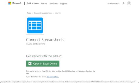 Connect Spreadsheets Getting Started Guide