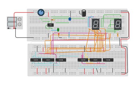 Circuit Design Contador De 0 A 99 Tinkercad