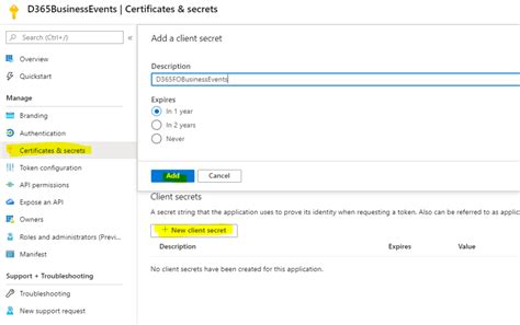 Part Configure Business Events With Service Bus Topics Dynamics Online