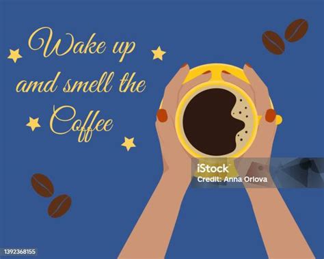 커피 컵과 함께 손 카페인 개념 플랫 벡터 일러스트 레이 션 개념에 대한 스톡 벡터 아트 및 기타 이미지 개념 도자기 라떼 Istock