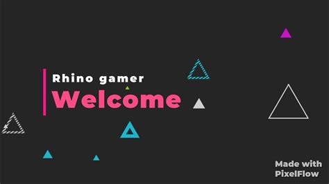 My Intro Made In Pixelflow Youtube