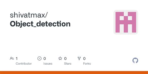 GitHub Shivatmax Object Detection