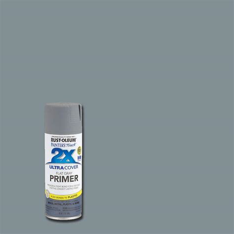 Rust Oleum Painter S Touch 2X 12 Oz Flat Gray Primer General Purpose Spray Paint 249088 The