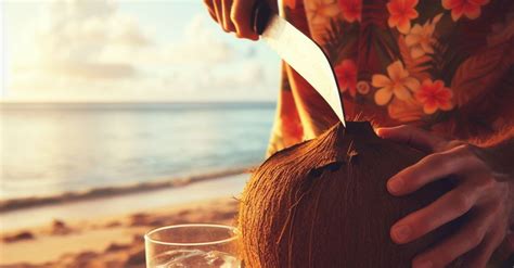 How To Open A Coconut Quickly And Easily How To Peel A Coconut Step