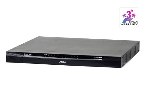 1 Local 4 Remote Access 24 Port Multi Interface Cat 5 KVM Over IP Switch KN4124VA ATEN KVM