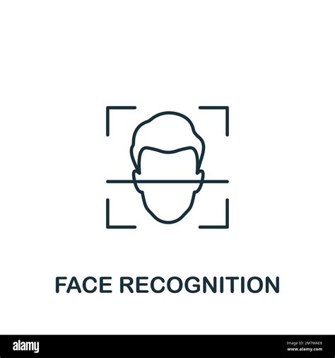 Face Recognition Icon Monochrome Simple Smart Technology Icon For Templates Web Design And