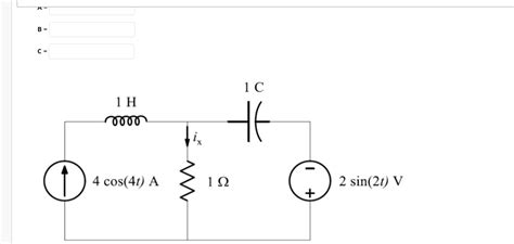 solved determine ix in the circuit below using the phasor