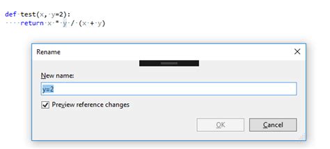 Incorrect Refactor Rename Of Parameter With Default Value · Issue 4429 · Microsoftptvs · Github
