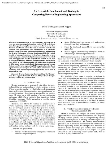 Pdf An Extensible Benchmark And Tooling For Comparing Reverse Engineering Approaches