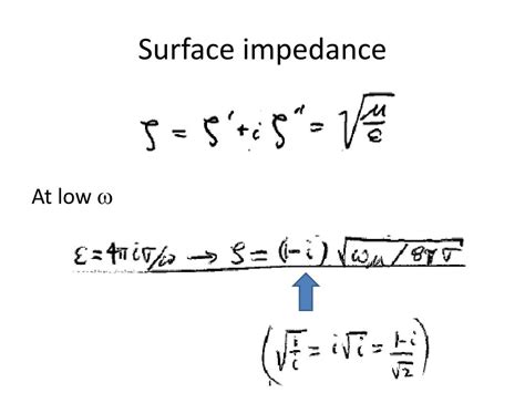 PPT Surface Impedance Of Metals PowerPoint Presentation Free Download ID