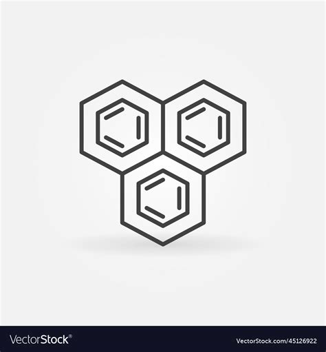 Chemistry Hexagonal Chemical Formula Concept Vector Image