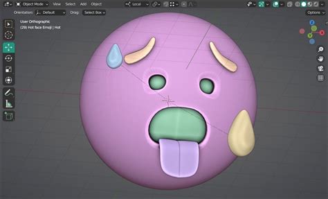 3d Model Hot Face Animated Emoji Vr Ar Low Poly Cgtrader