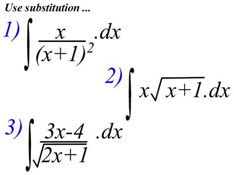 A Level Integration Using Substitution Teaching Resources