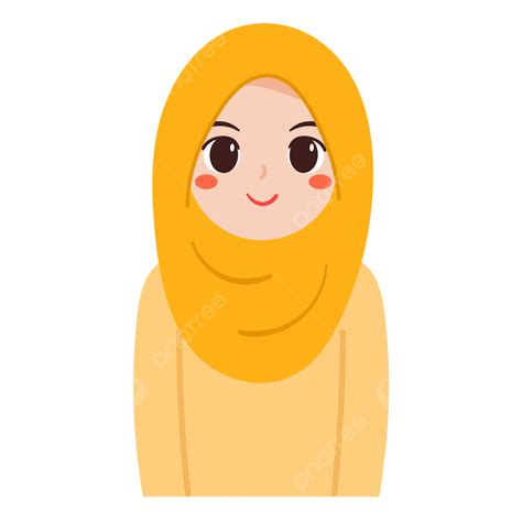 Avatar Gadis Cantik Memakai Hijab Gadis Avatar Gambar Profil Png Dan