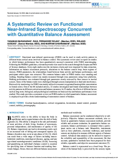Pdf A Systematic Review On Functional Near Infrared Spectroscopy Concurrent With Quantitative