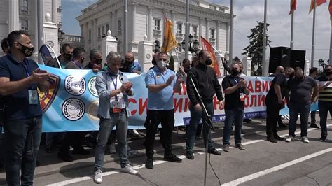 Телевизија 24 Протест на синдикат на полицијата