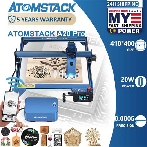 Atomstack A20 Pro Laser Engraver 20w Cuttingandengraving Wood Metal