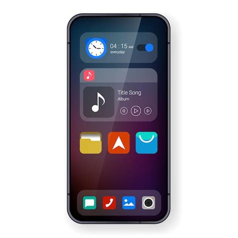 Premium Vector Widget Ui Mobile App Smartphone Theme