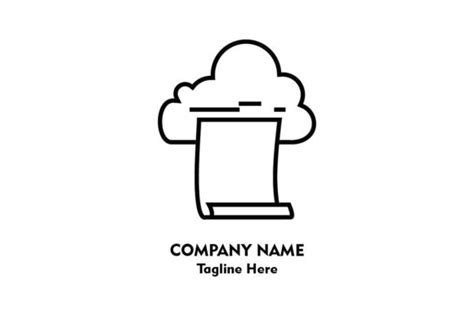 Paper Cloud Logo Vector Graphic By Yuhana Purwanti · Creative Fabrica