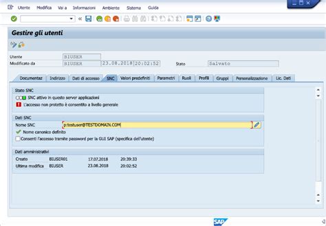Usare Kerberos Per Laccesso Single Sign On A Sap Bw Usando Gx64krb5