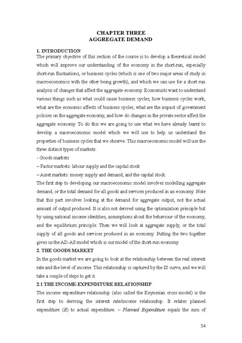 Macr Chapter 1 Macroeconomics Chapter One The State Of