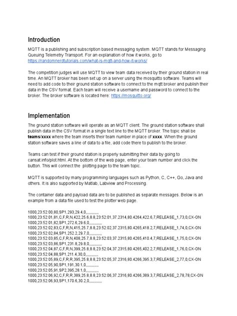 Mqtt Pdf System Software Software