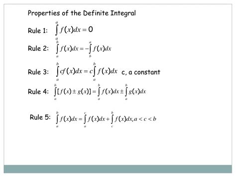 PPT Evaluating Definite Integrals PowerPoint Presentation Free Download ID