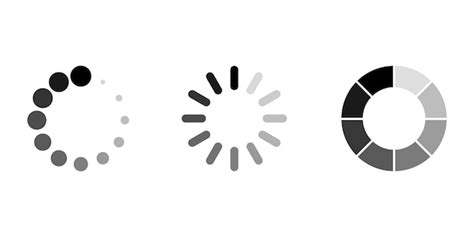 Premium Vector Set Loading Vector Icon Load Circle Button Process